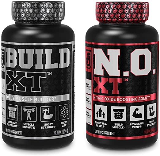 Suplemento de óxido nítrico N.O. XT, constructor muscular Build-XT ...