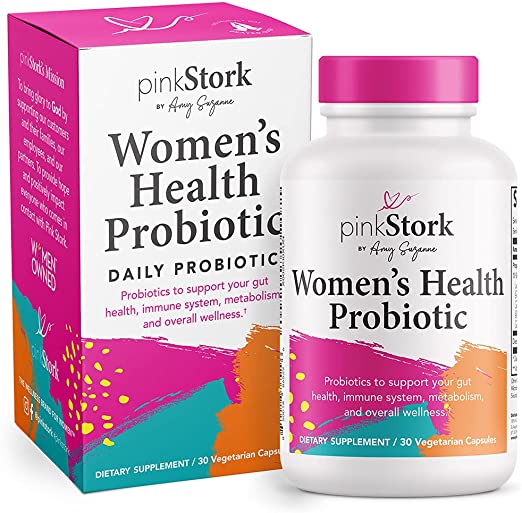 Pink Stork Women's Health Probiótic Probióticos para Mujeres, Salud ...