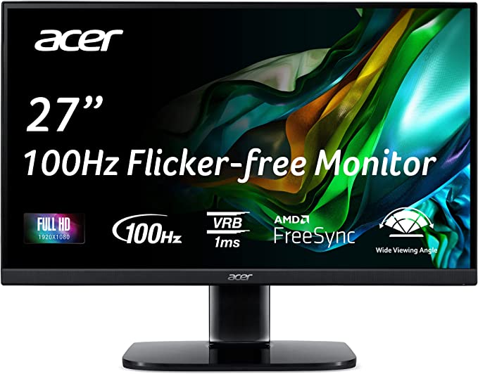 Acer KB272 EBI Monitor de oficina para juegos de marco cero IPS Full HD ...