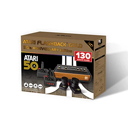 Atari Flashback Gold Console 50th Anniversary Edition, Retro Game ...