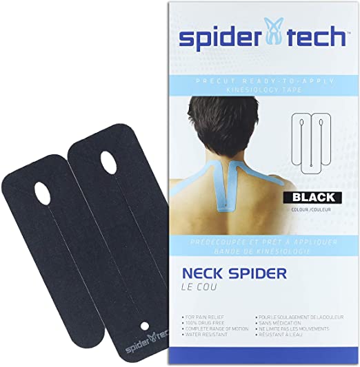 SpiderTech – Cuello Spider – Precortado Kinesiology Tape – 4 colores | Mercandu