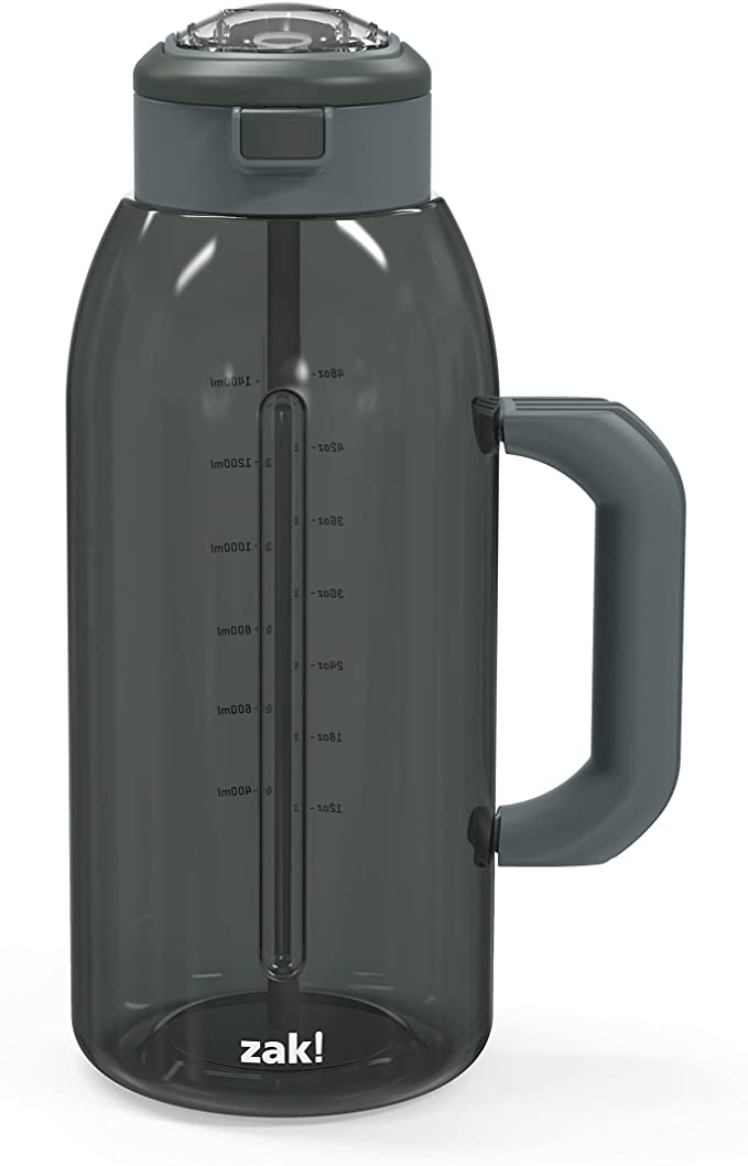 Zak Designs Genesis Botella de agua de plástico Tritan duradera con ...