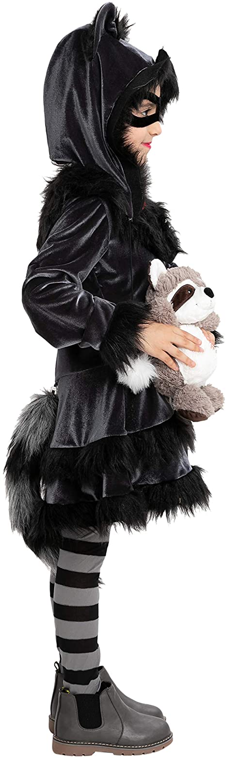 Set de disfraz de mapache dulce para niñas, fiesta de disfraces de ...