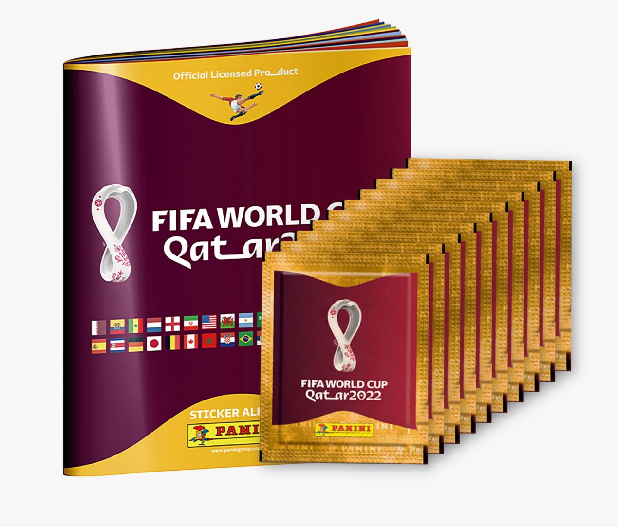 25 Pack Sobres Mundial Qatar 2022 + Álbum | Mercandu